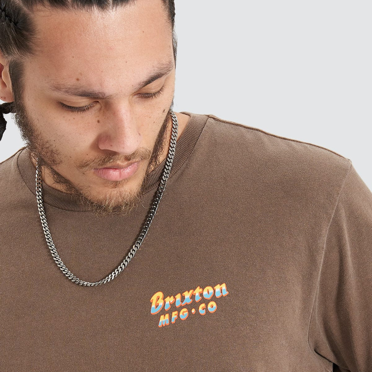 District Standard Dark Earth Worn Wash Brown T-Shirt | Neverland Store