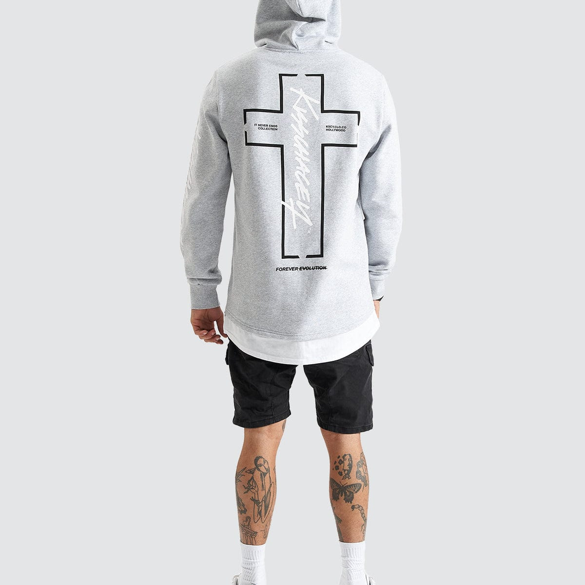 Kiss Chacey Trevor Hooded Sweater in Grey - Neverland Store