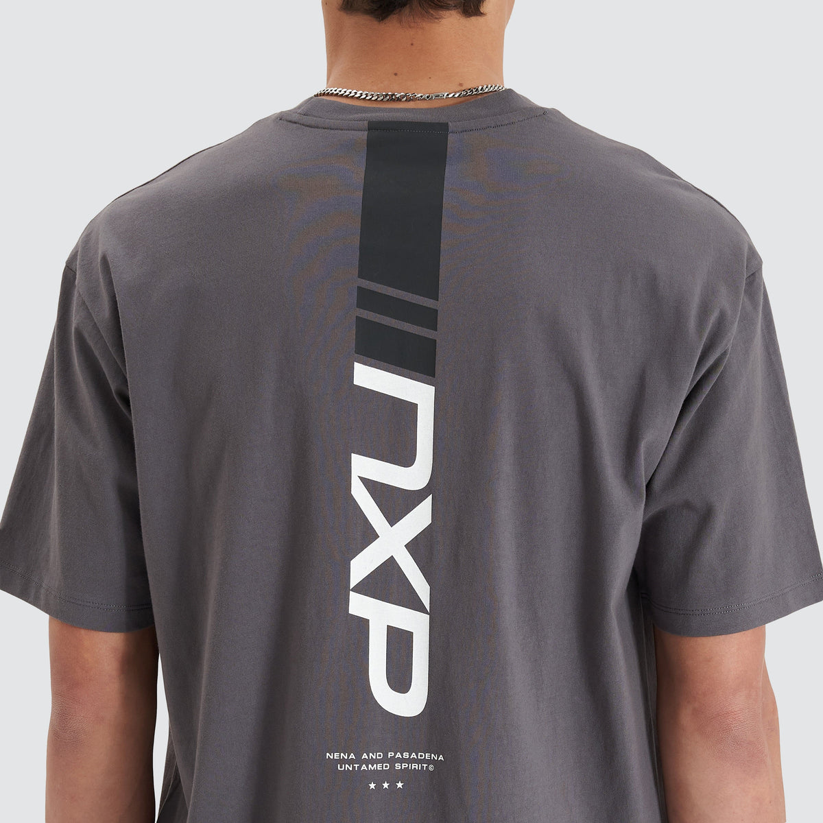 NXP Dynamic Heavy Box Fit Tee in Asphalt - Nena and Pasadena | Neverland Store