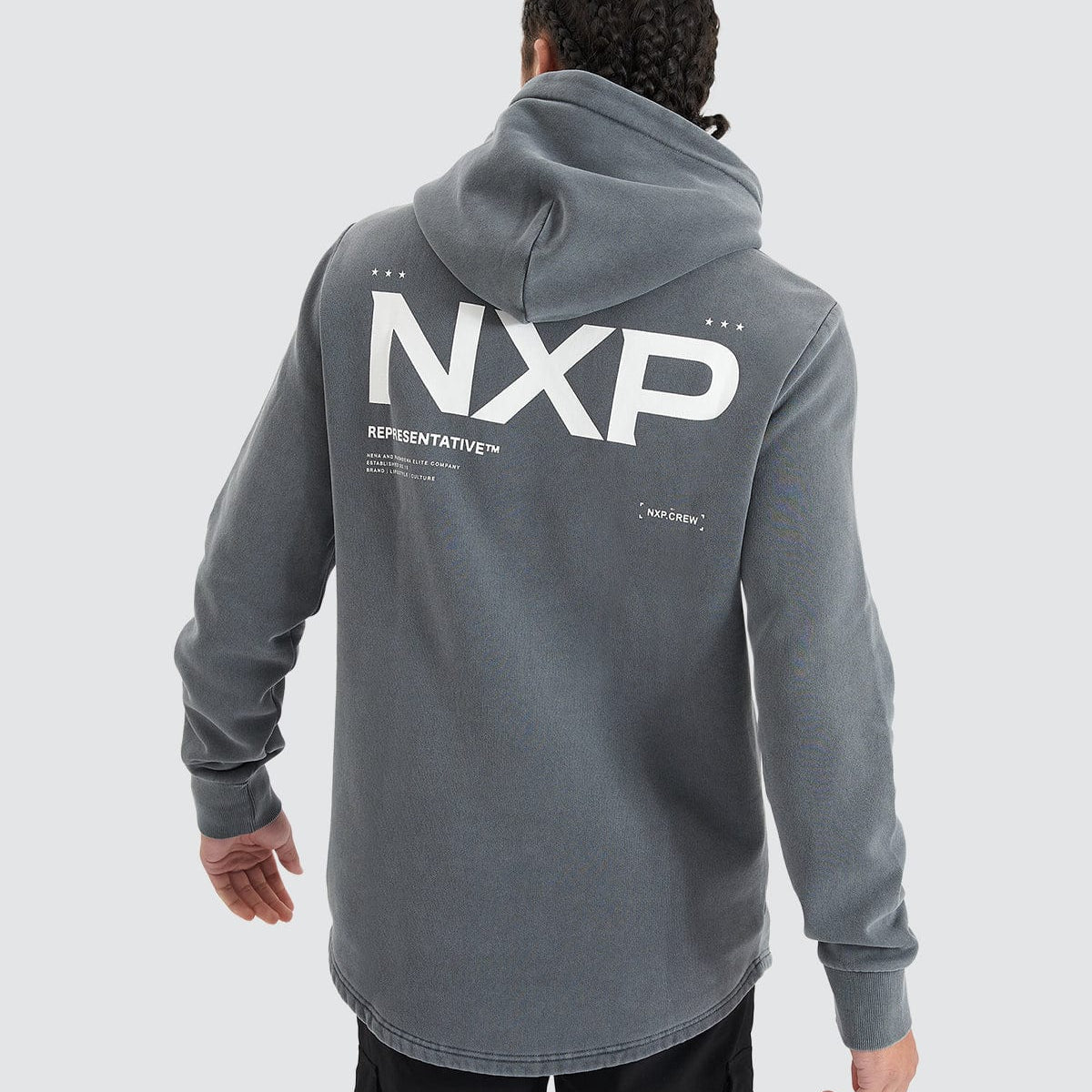 NXP Jump Start Hooded Sweater in Grey - Neverland Store