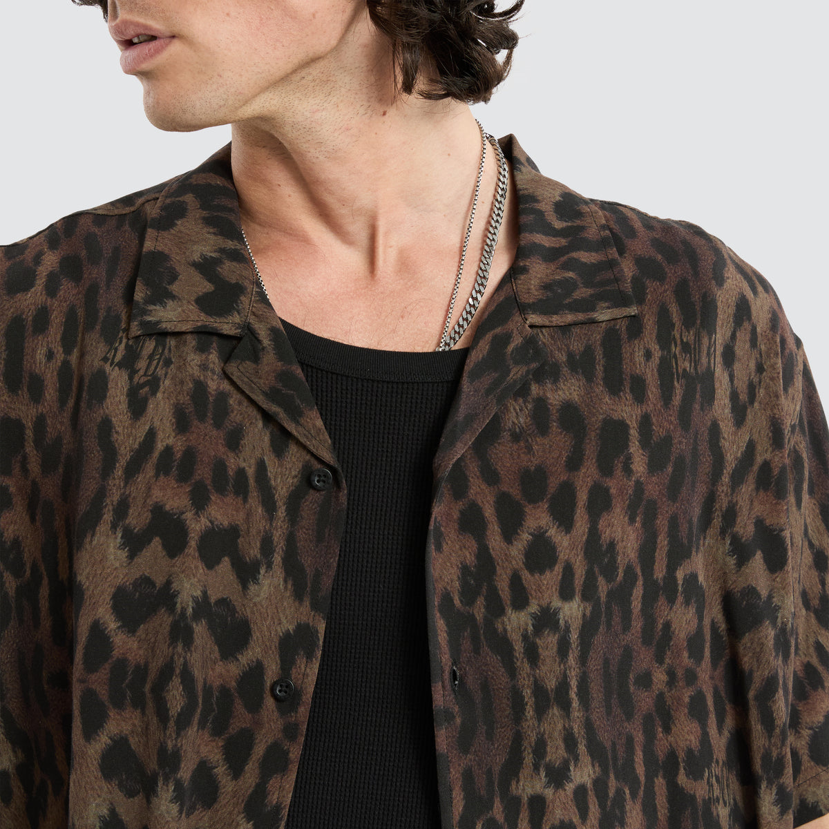 Spure Relaxed Resort Shirt Leopard Print | Neverland Store