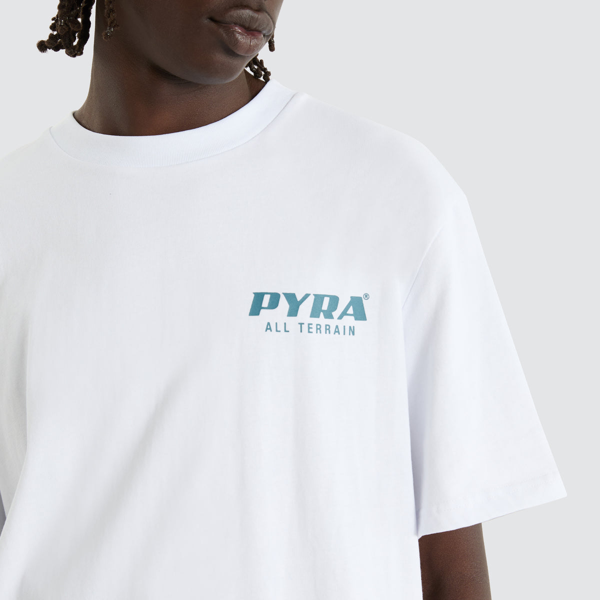 PYRA All Terrain Tee in White | Neverland Store
