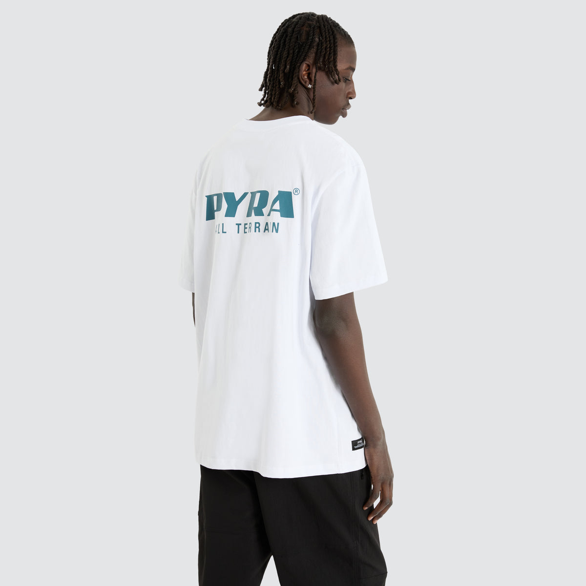 PYRA All Terrain Tee in White | Neverland Store