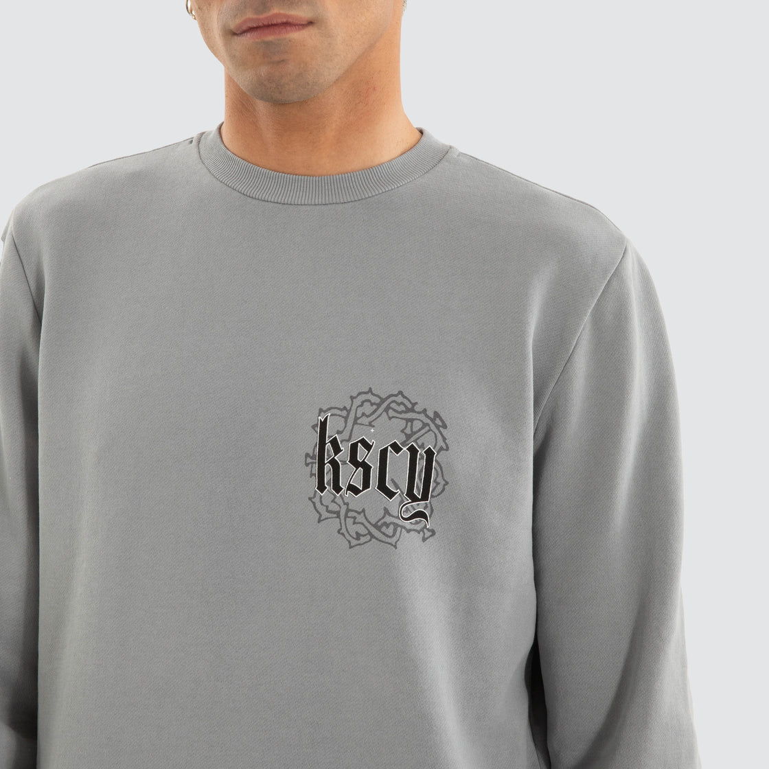 Weary Layered Sweater Pigment Ultimate Grey | Neverland Store