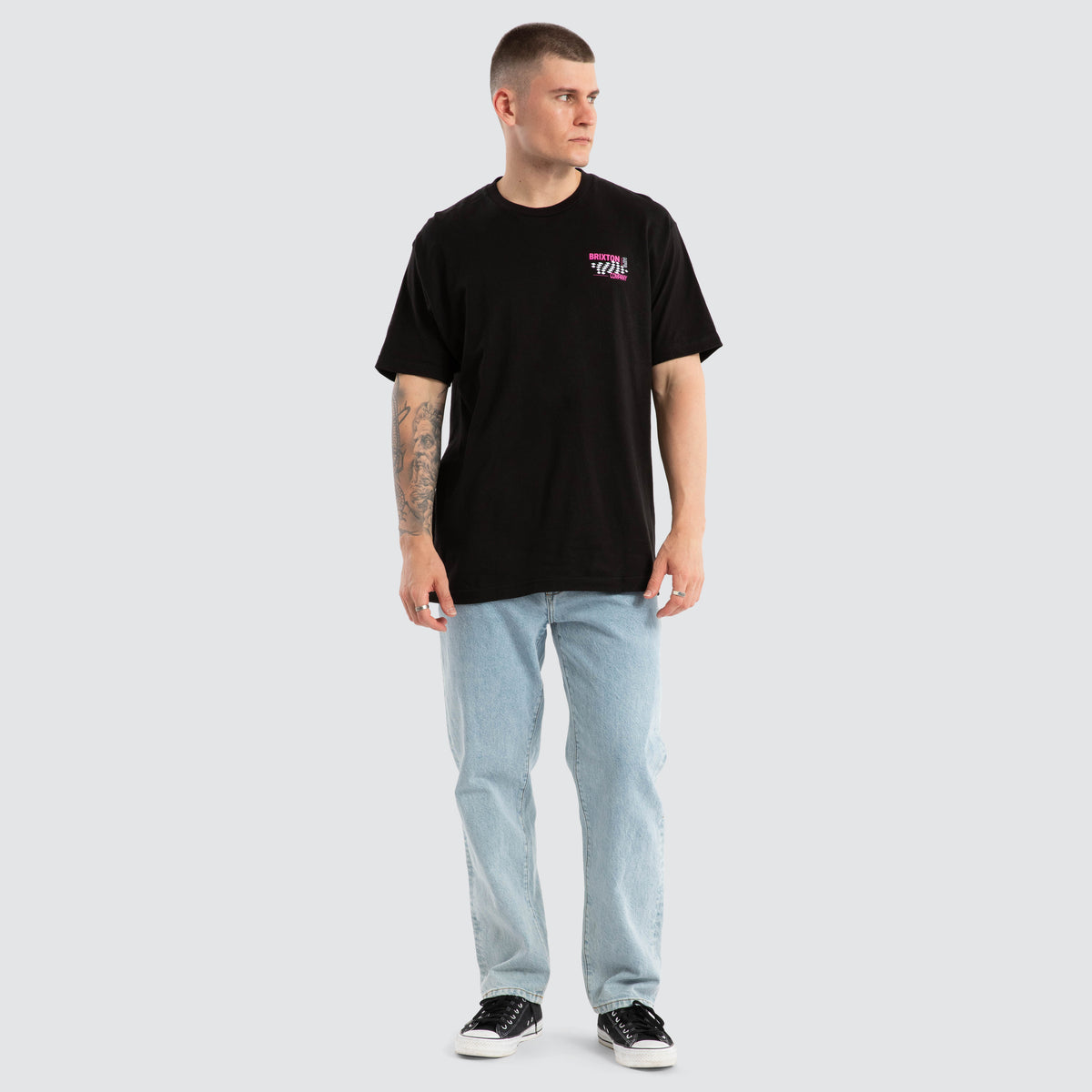 Neon Finish Line Tee Black in Black | Neverland Store