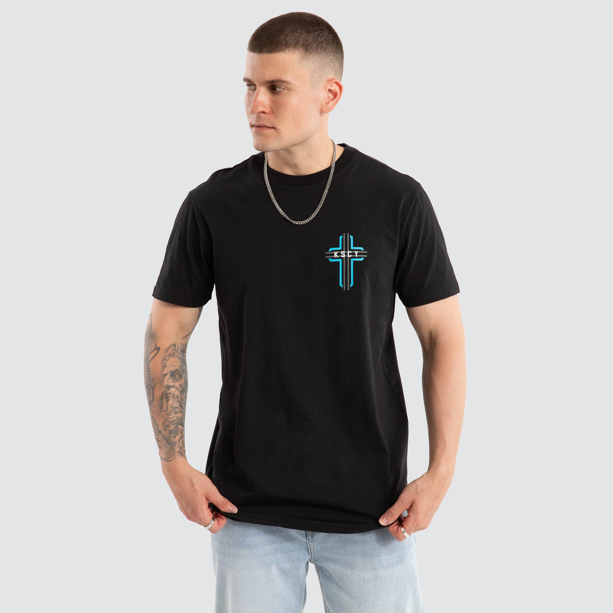 Zest Ride Dual Curved Tee Jet Black | Neverland Store