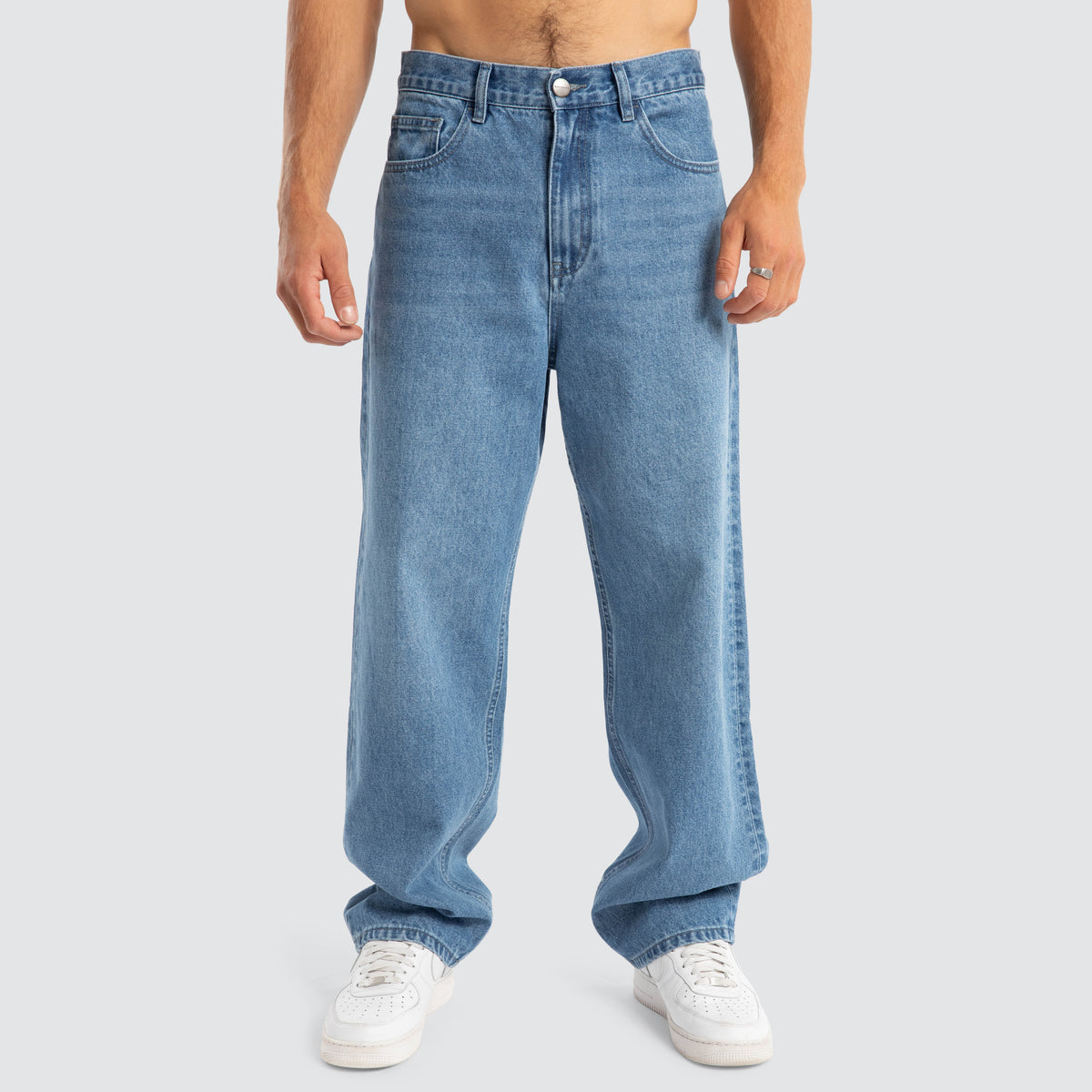 Drive Athletic Baggy Jean Washed Blue | Neverland Store