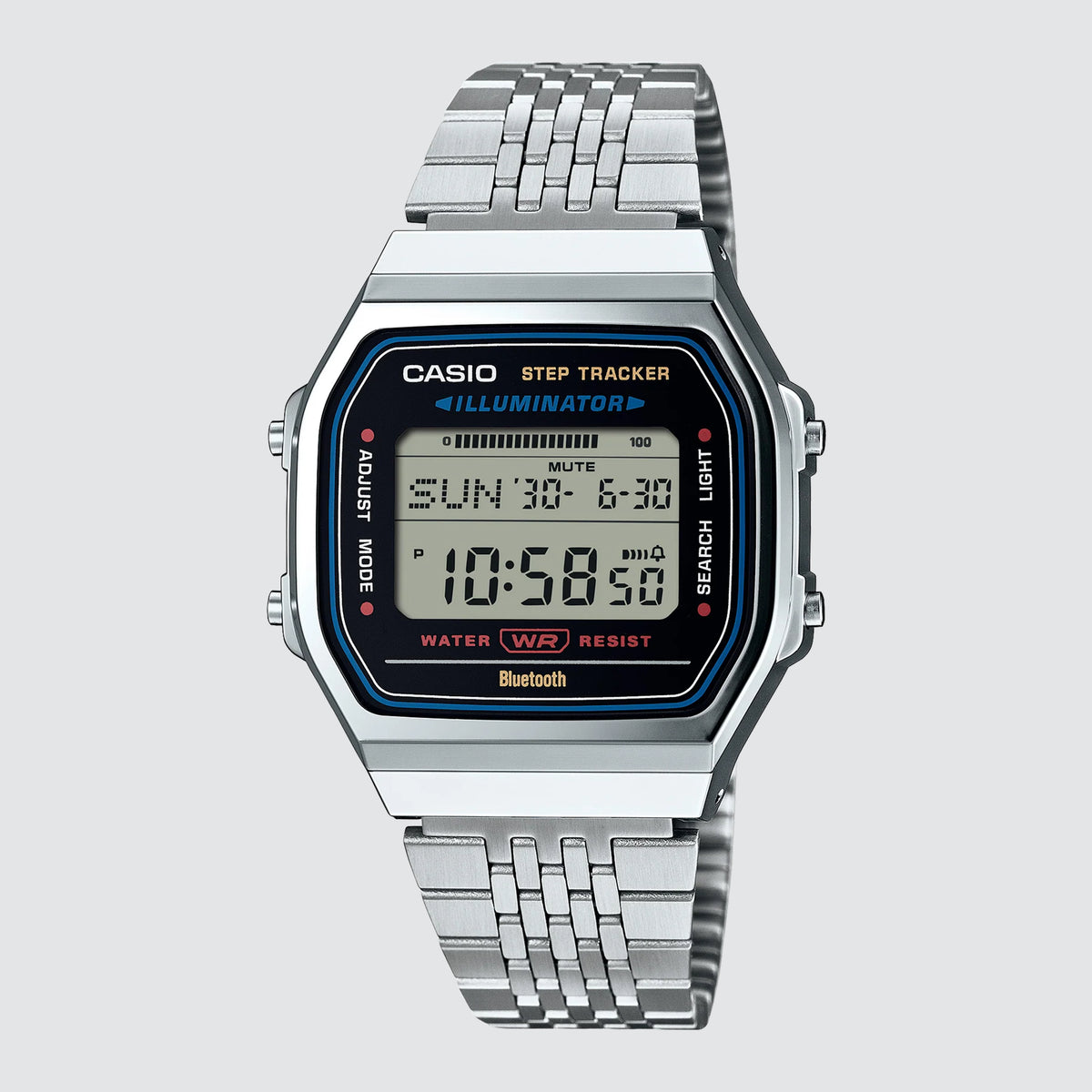 Casio Silver Digital Vintage Watch in Silver | Neverland Store