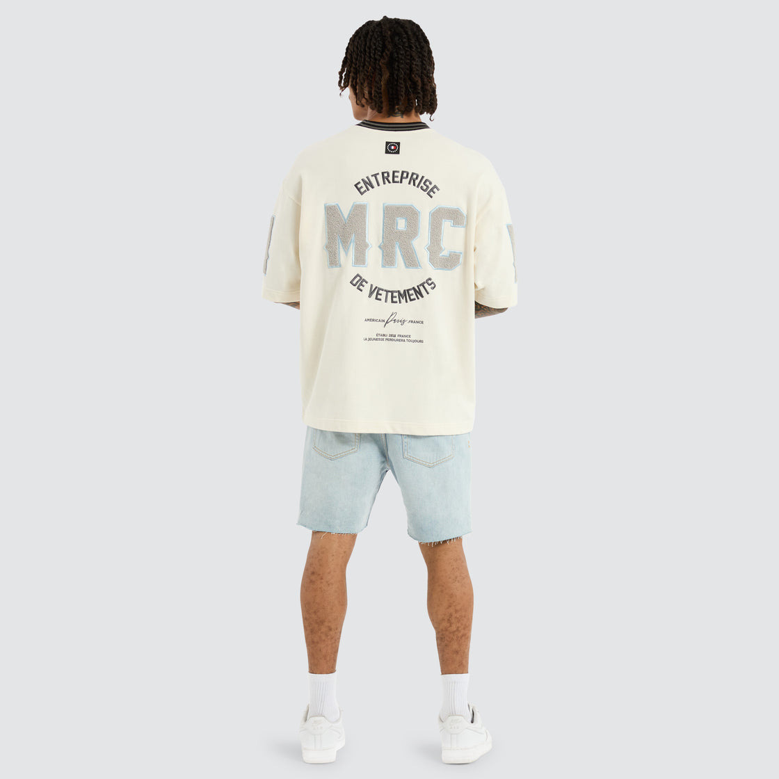 AMERICAIN Solarsynth Extra Oversized Loopback Tee in Tofu | Neverland Store