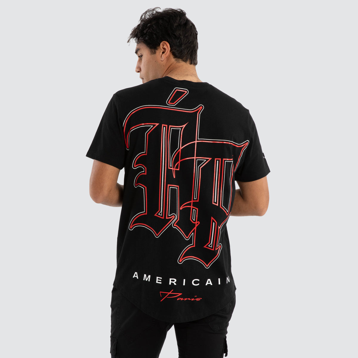 Assembly Dual Curved Tee Jet Black | Neverland Store