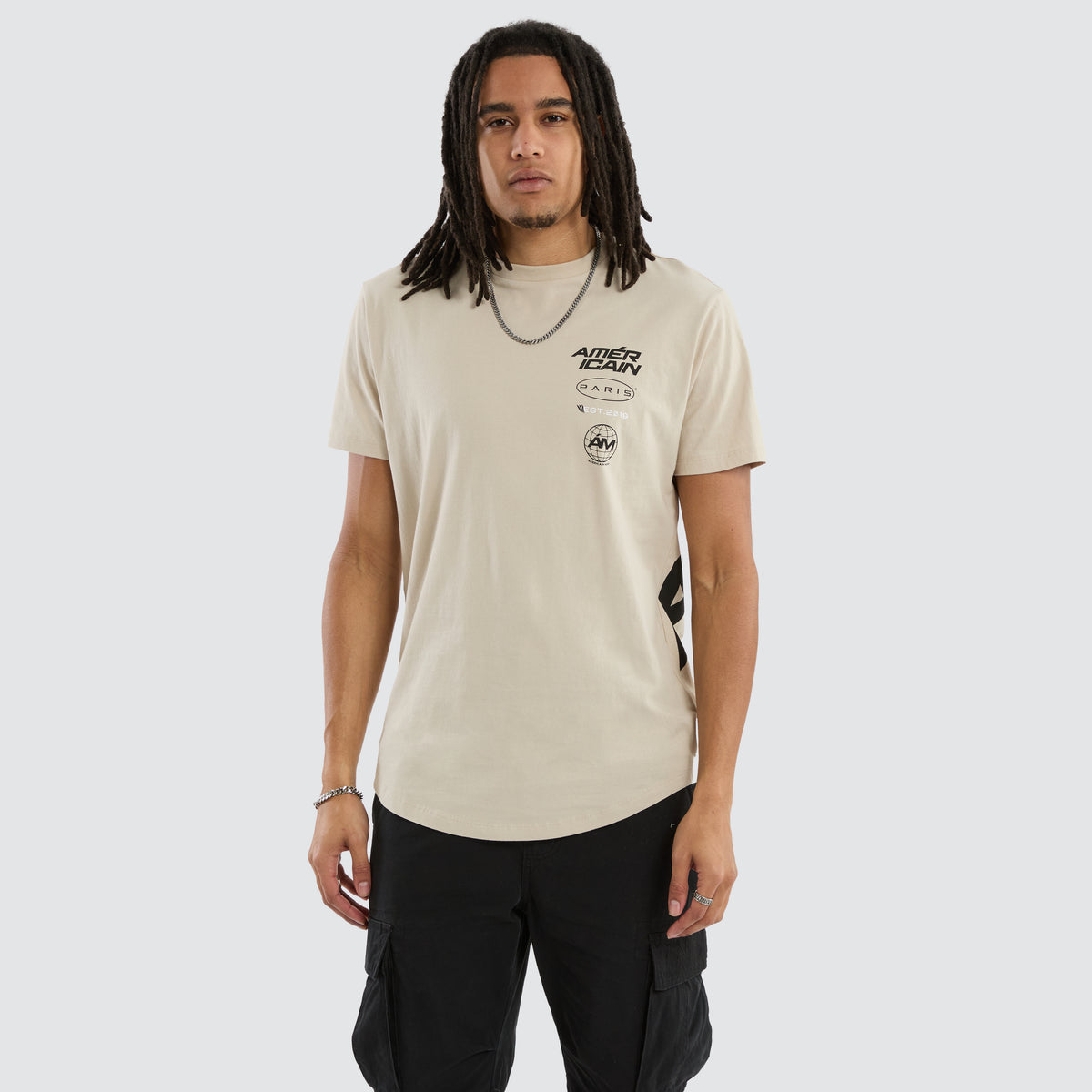 Static Dual Curved Tee Peyote | Neverland Store