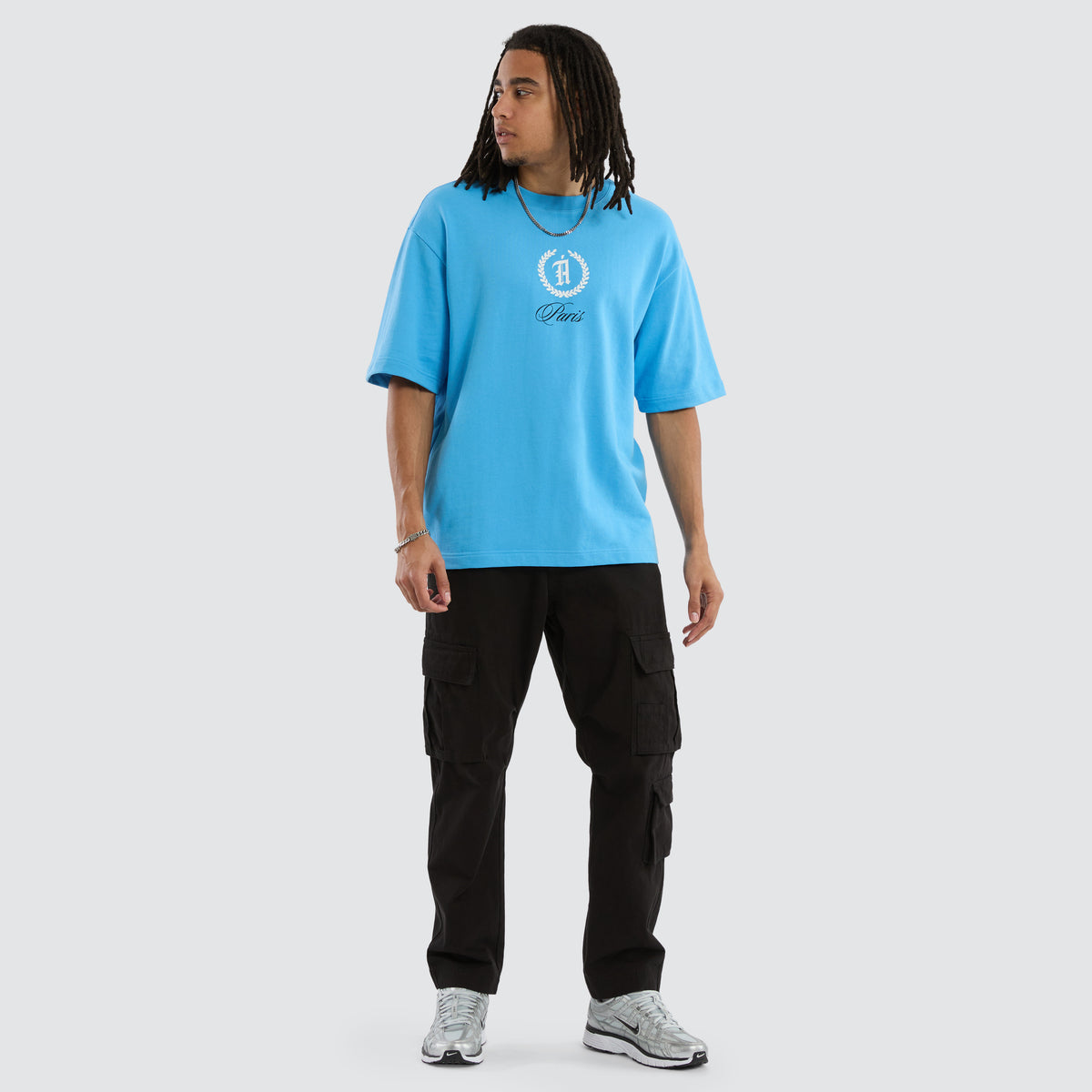 Archer Loopback Oversized Tee Bonnie Blue | Neverland Store