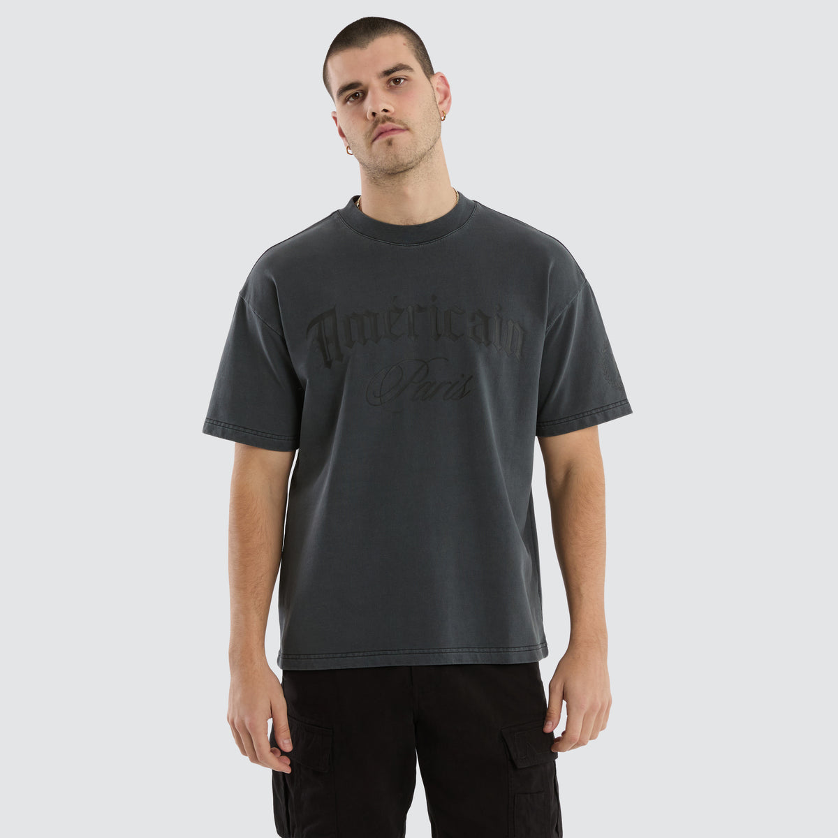 Imperial Loopback Heavy Tee Pigment Black | Neverland Store
