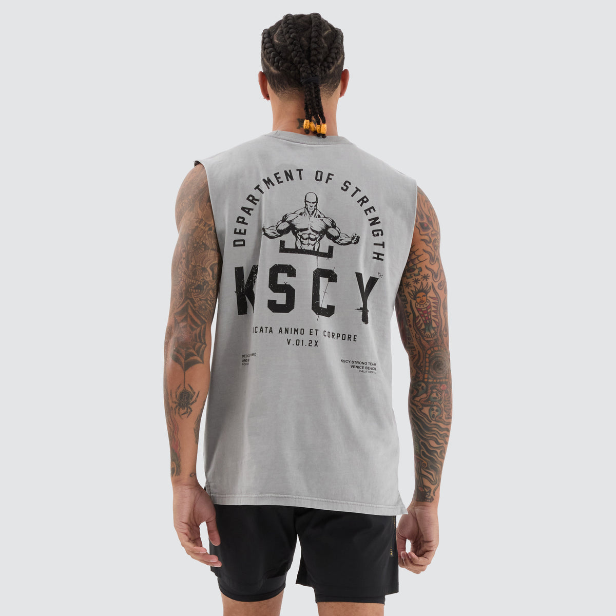 KSCY ACTIVEWEAR - Surge Split Hem Muscle Pigment Alloy | Neverland Store