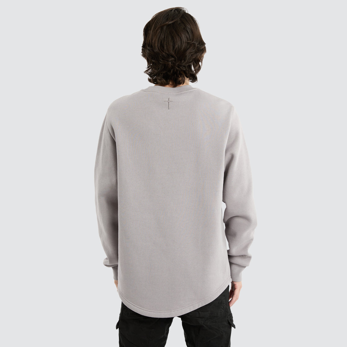 KSCY Miles Heavy Dual Curved Sweater in Gull - Neverland | Neverland Store