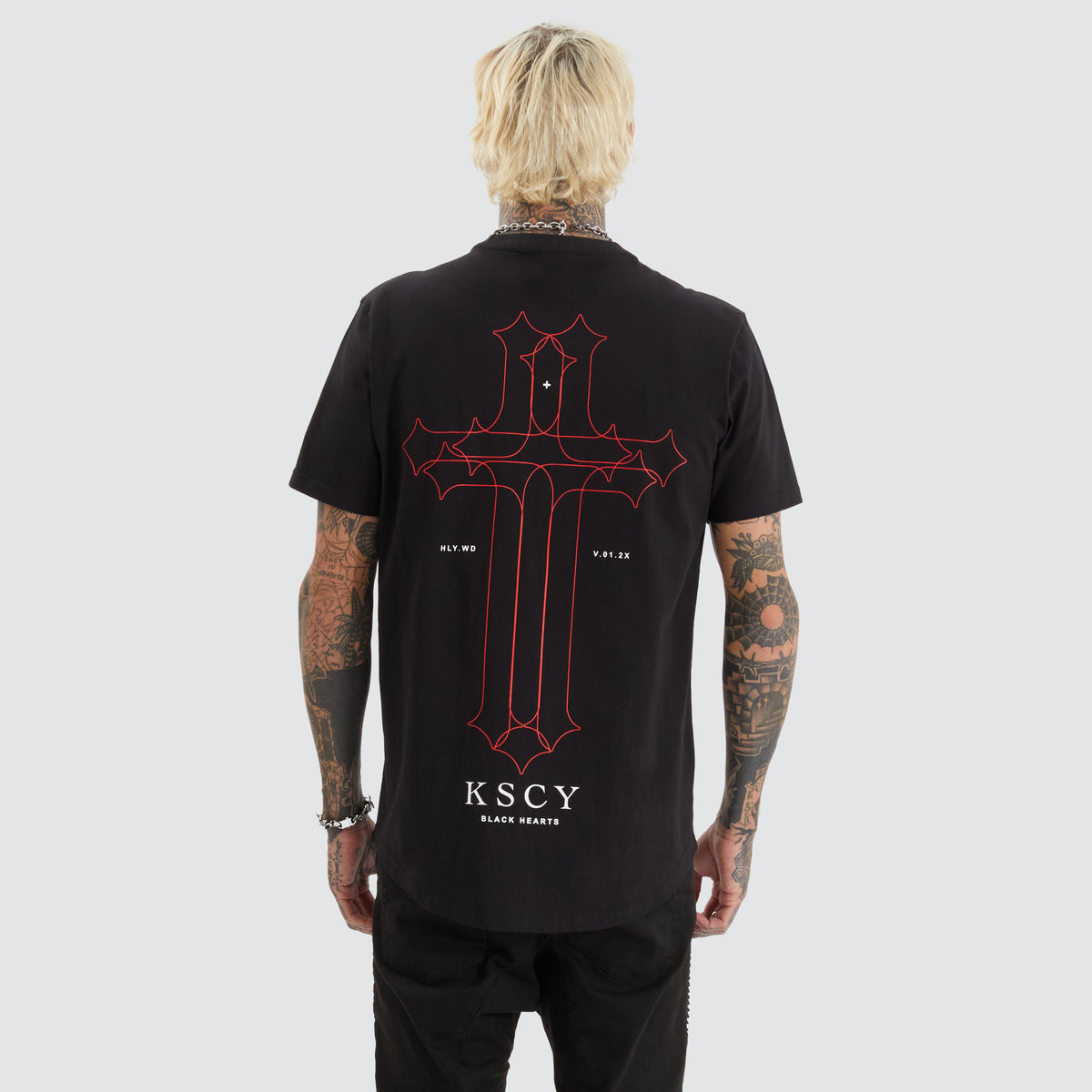 KSCY Focused Dual Curved Tee in Jet Black | Neverland Store