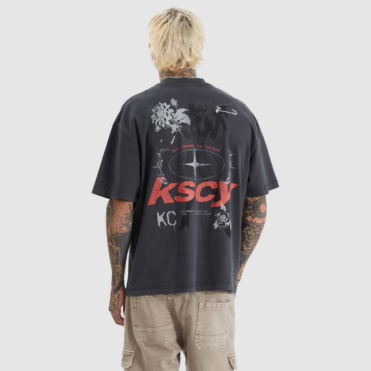 KSCY Lem Street Tee in Pigment Black | Neverland Store