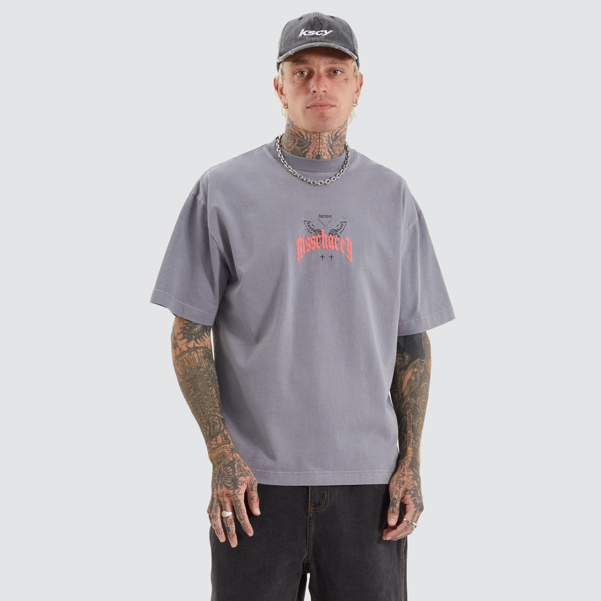KSCY Morris Street Tee in Pigment Sky Rocket Grey | Neverland Store