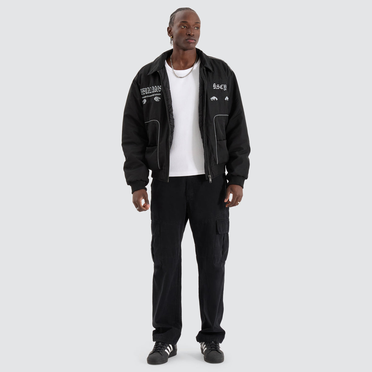 KSCY Ironclad Bomber Jacket in Anthracite Black | Neverland Store