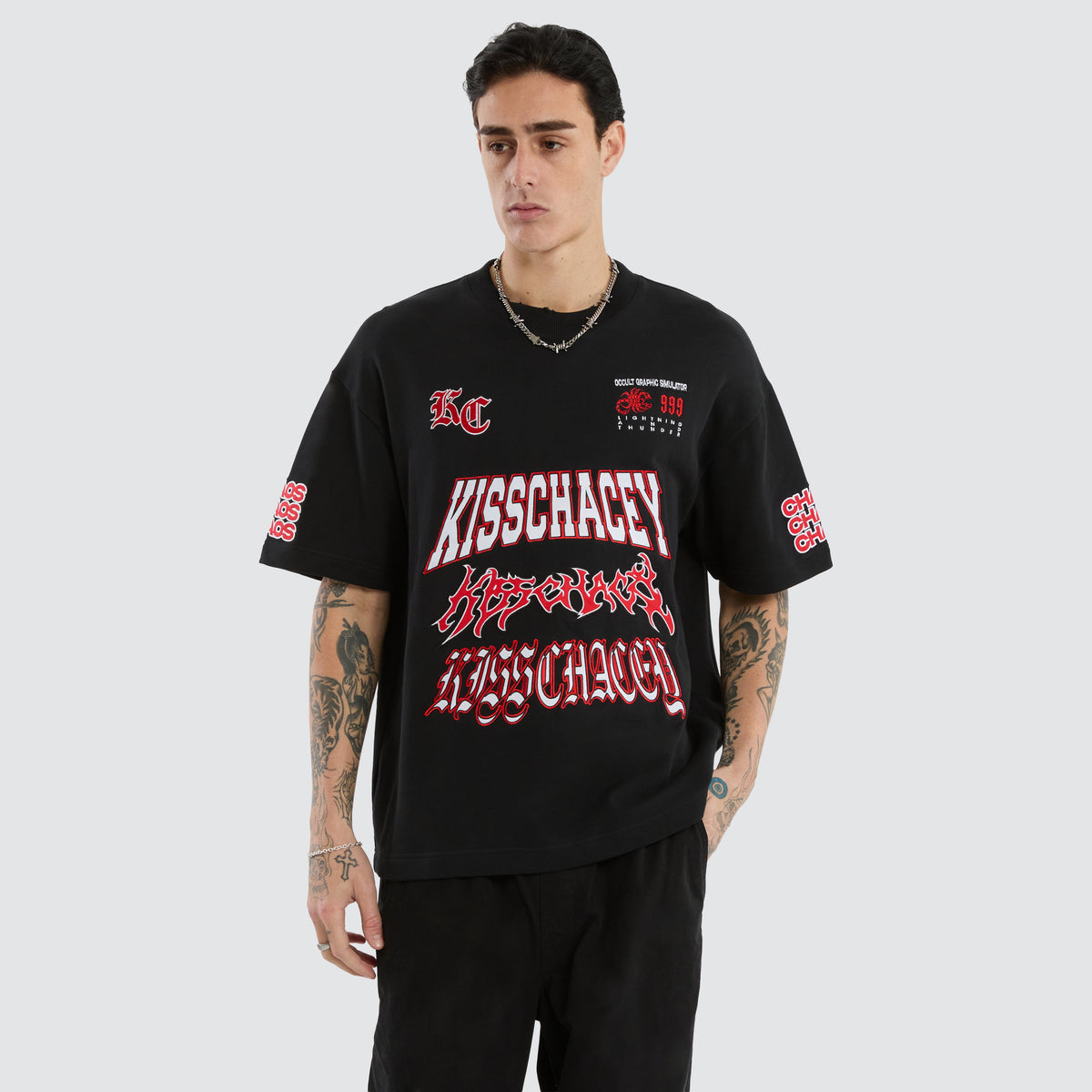 Motion Loopback Street Tee Anthracite Black | Neverland Store