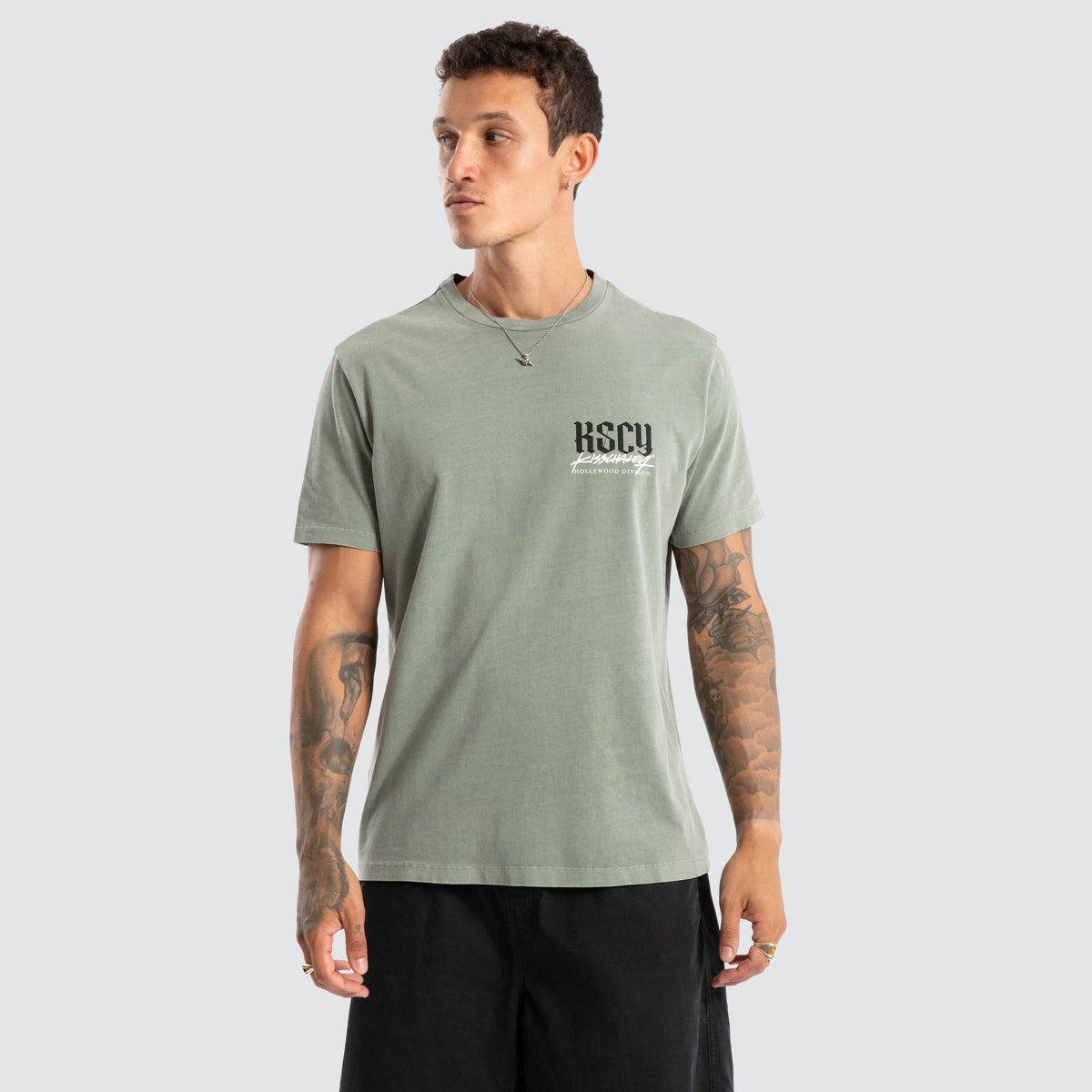 KSCY Twisted Standard Tee in Green | Neverland Store