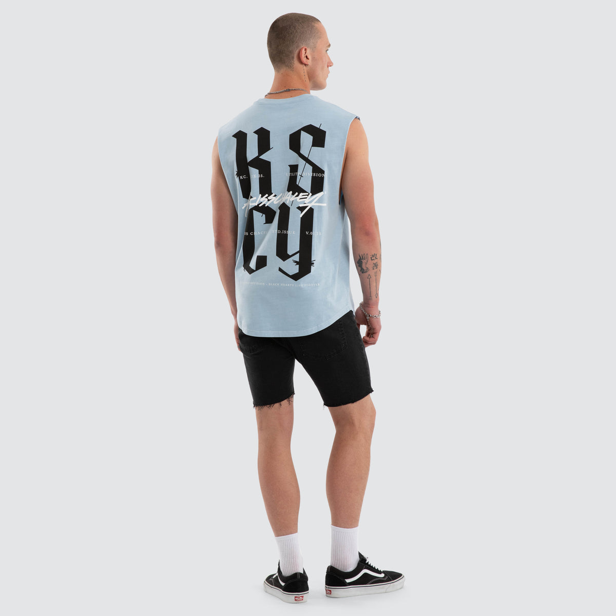 KSCY Traditional Dual Curved Muscle in Blue | Neverland Store