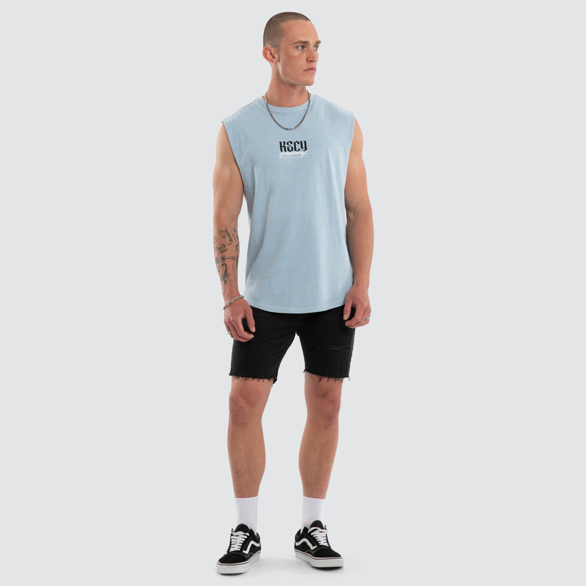 KSCY Traditional Dual Curved Muscle in Blue | Neverland Store