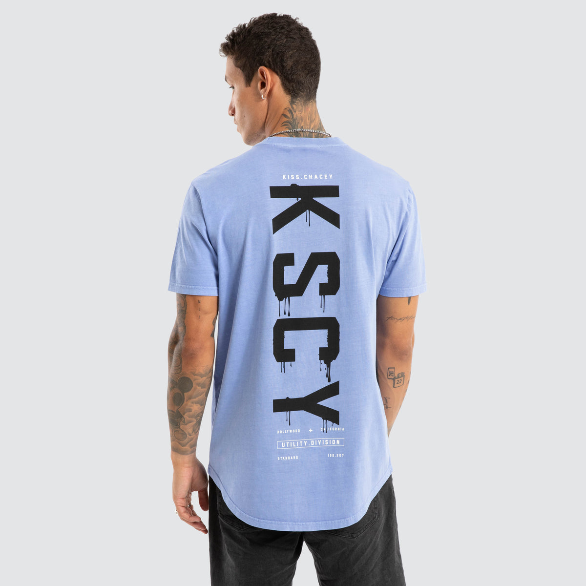 KSCY Division Dual Curved Tee in Purple | Neverland Store