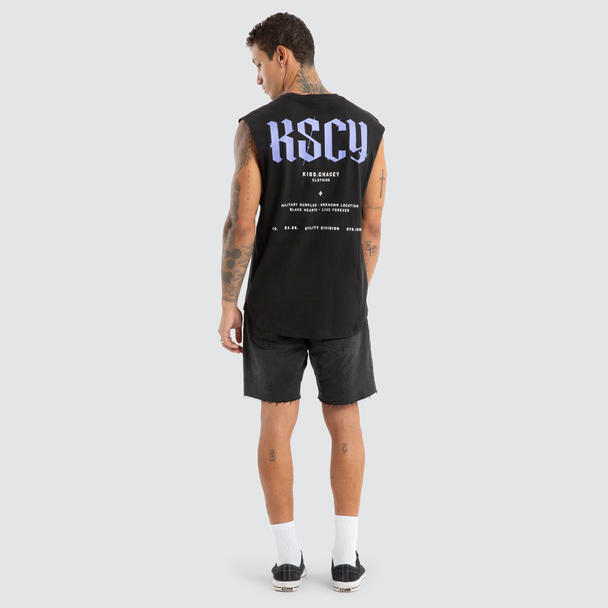 KSCY Surplus Dual Curved Muscle in Black | Neverland Store