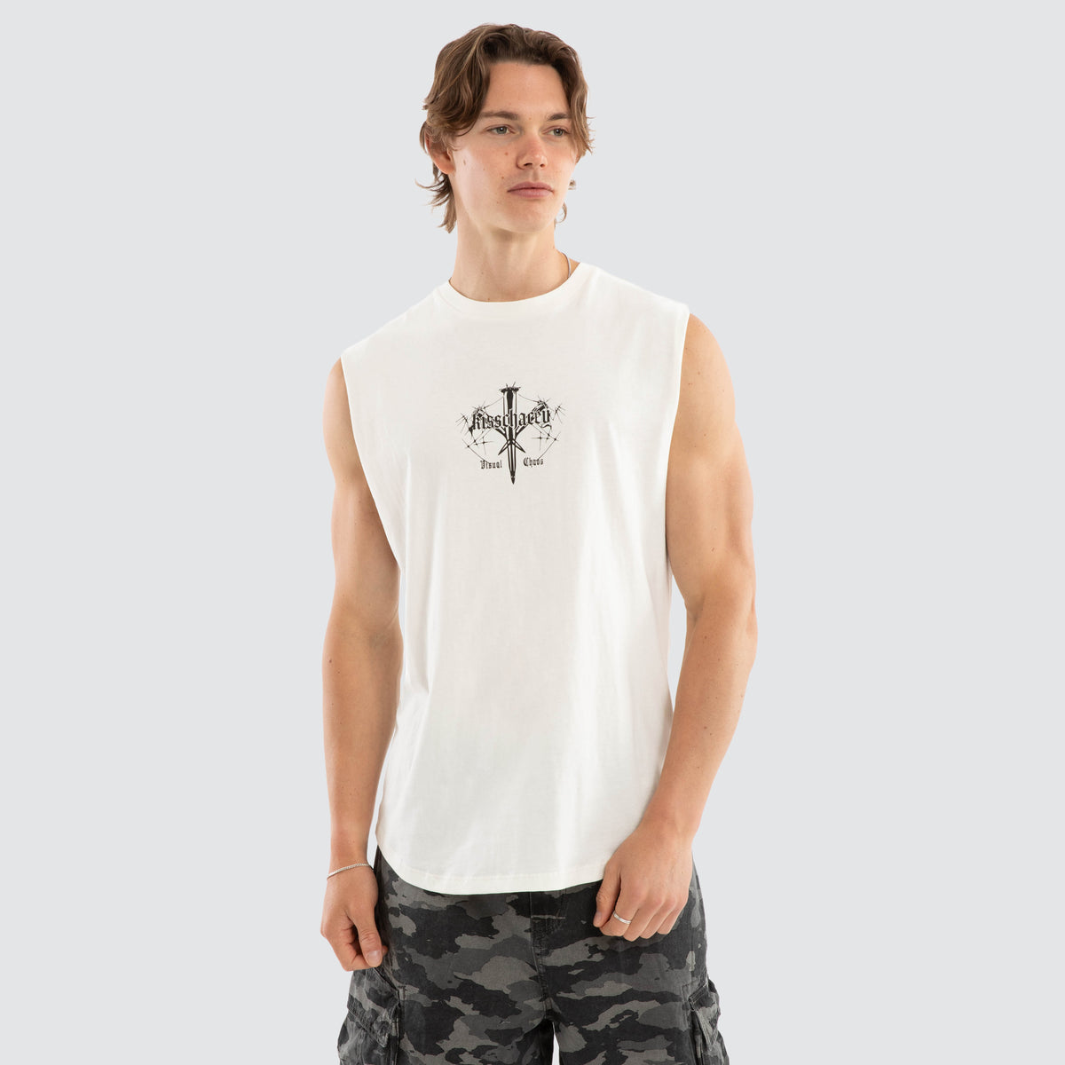 KSCY Shackle Dual Curved Muscle in White | Neverland Store