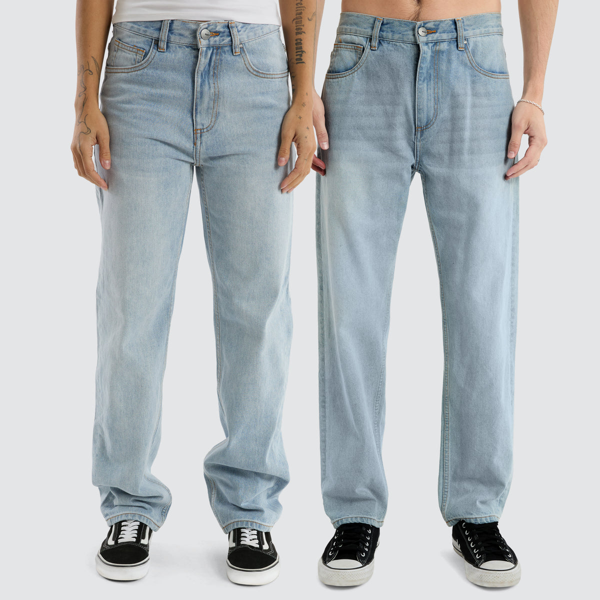 K5 Relaxed Fit Jean Sunbleached Blue | Neverland Store