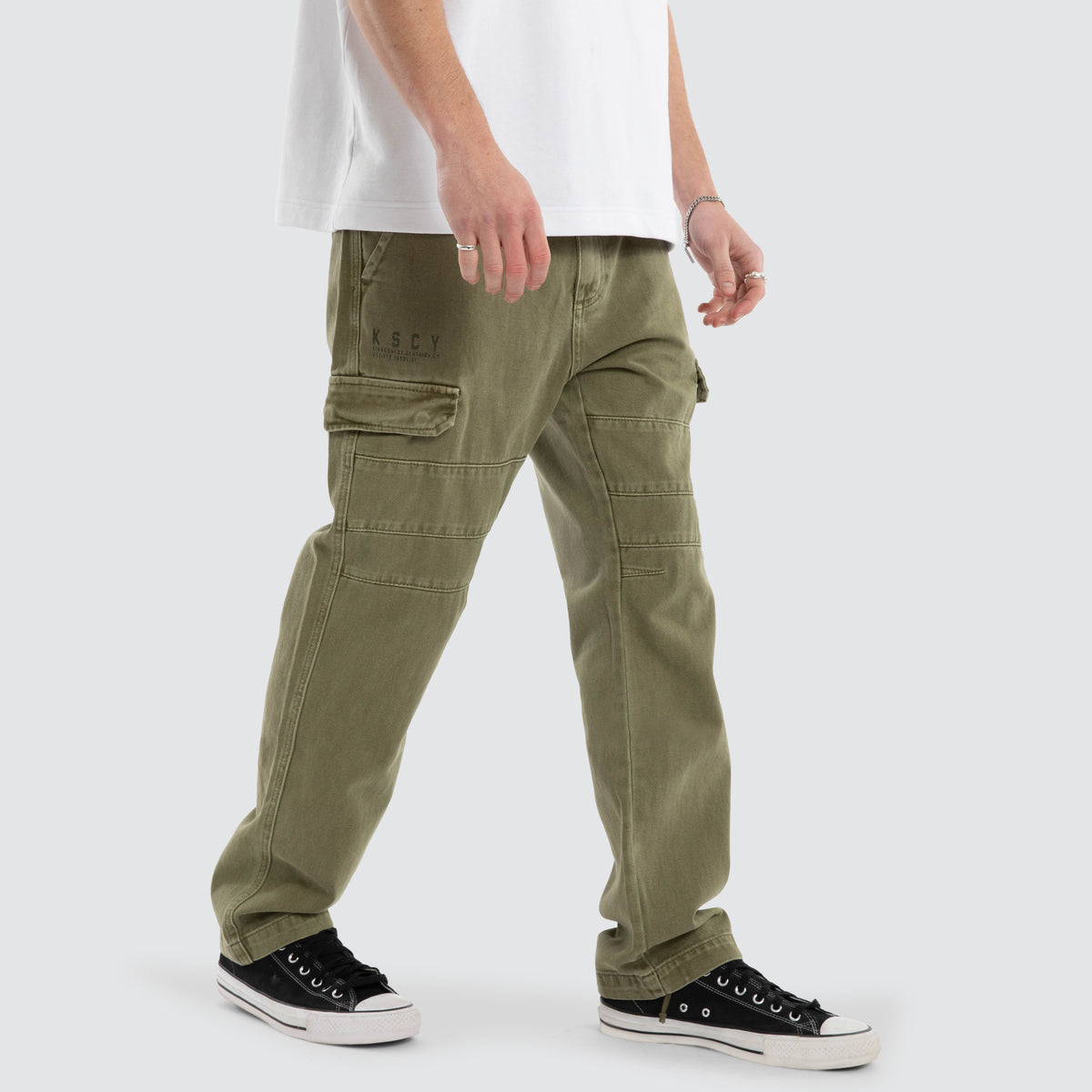 KSCY Seattle Cargo Pant in Khaki - Kiss Chacey | Neverland Store