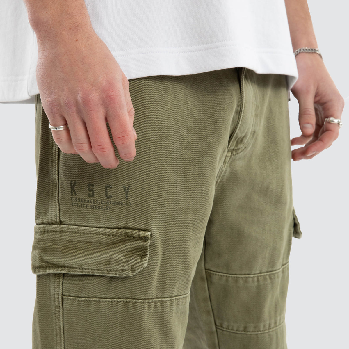 KSCY Seattle Cargo Pant in Khaki - Kiss Chacey | Neverland Store