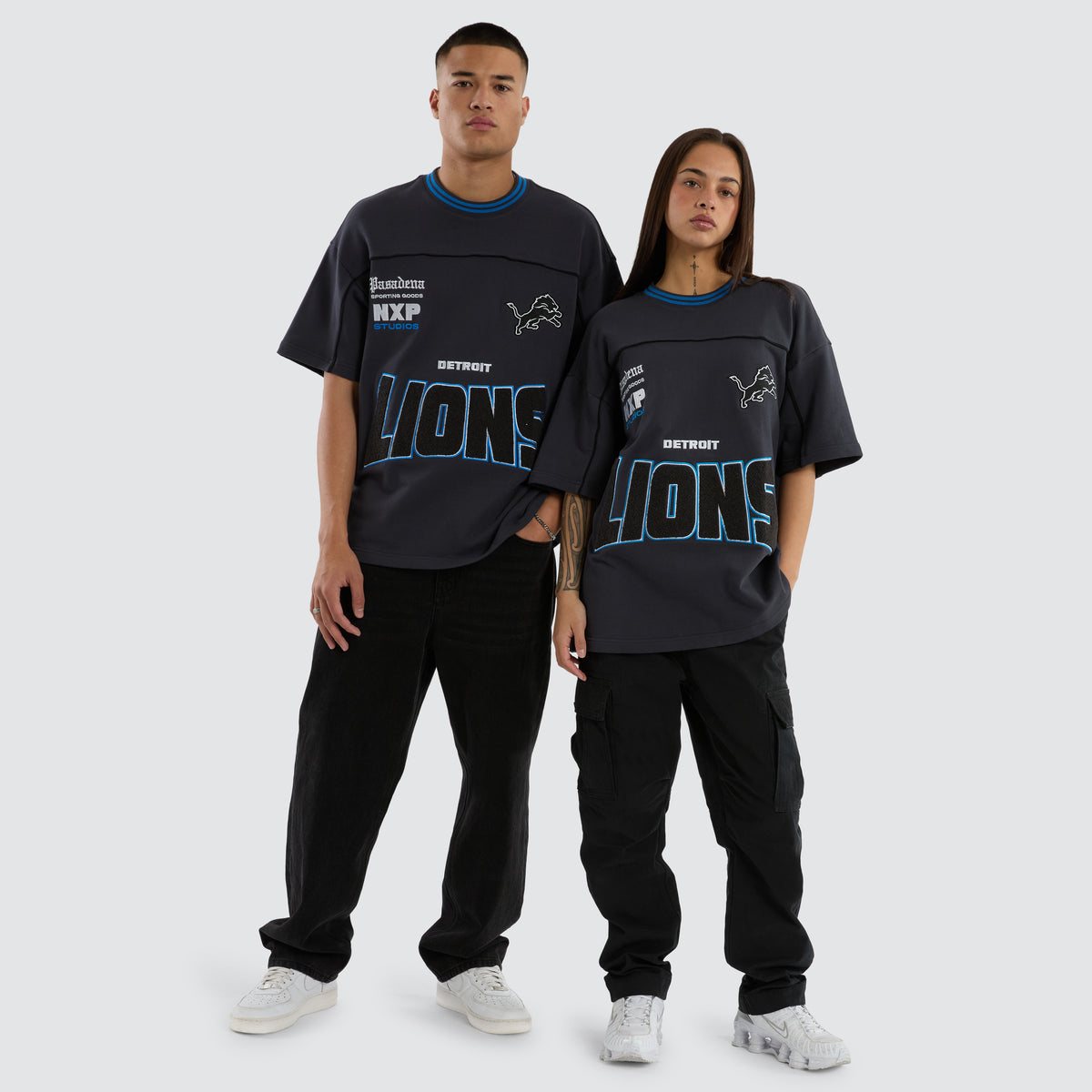 NXP x NFL Detroit Lions NFL Zone Tee Grey | Neverland Store