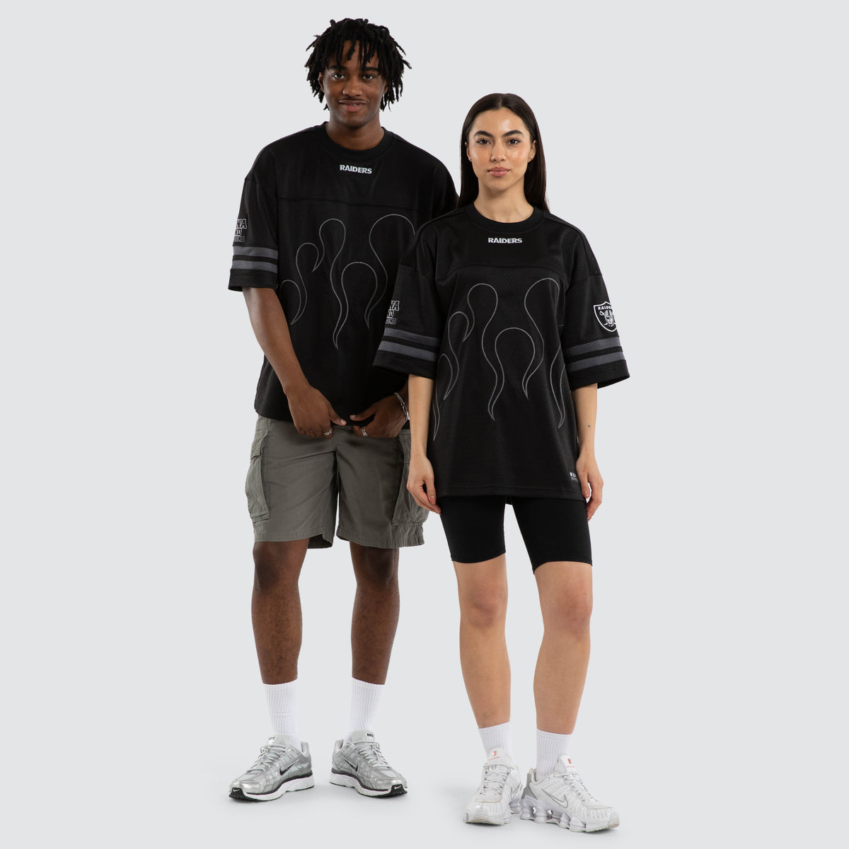 NXP X NFL Las Vegas Raiders NFL Dark Flame Tee in Black | Neverland Store
