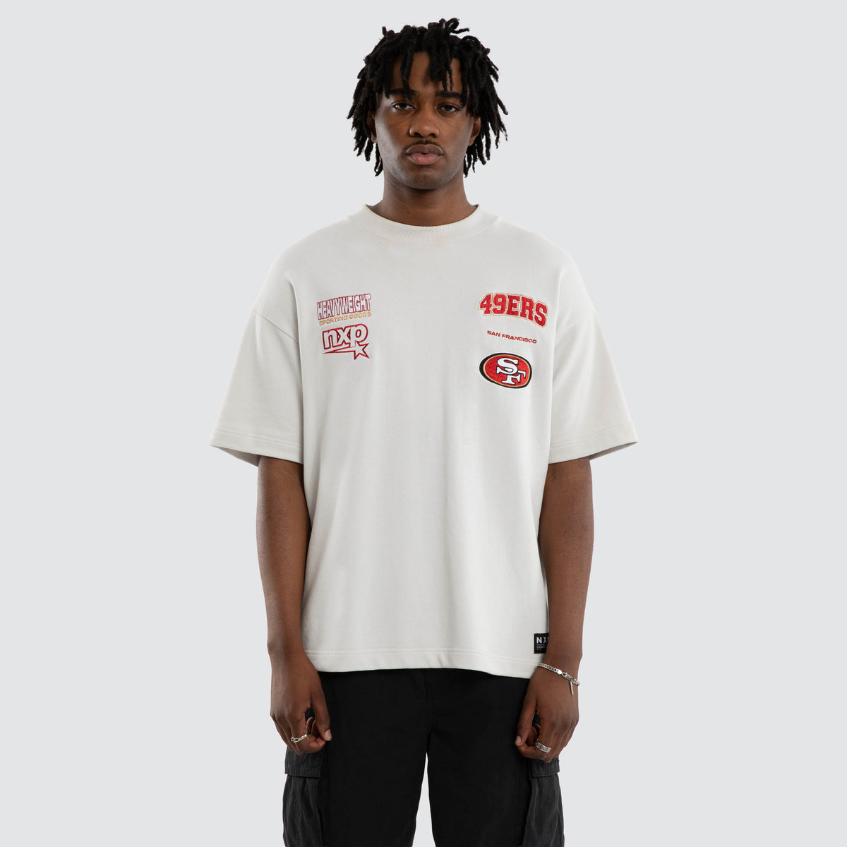 San Francisco 49ers NFL Surround Tee Glacier Grey | Neverland Store