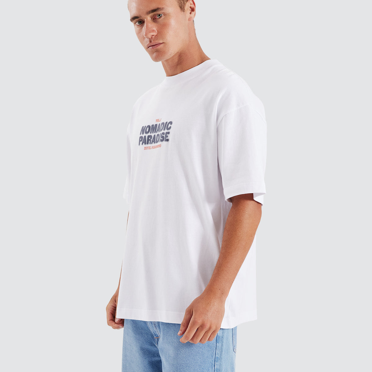 NOMADIC Radical Street Tee in Optical White | Neverland Store