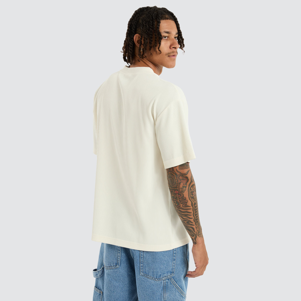 NOMADIC Baroque Heavy Street Tee in Off White | Neverland Store