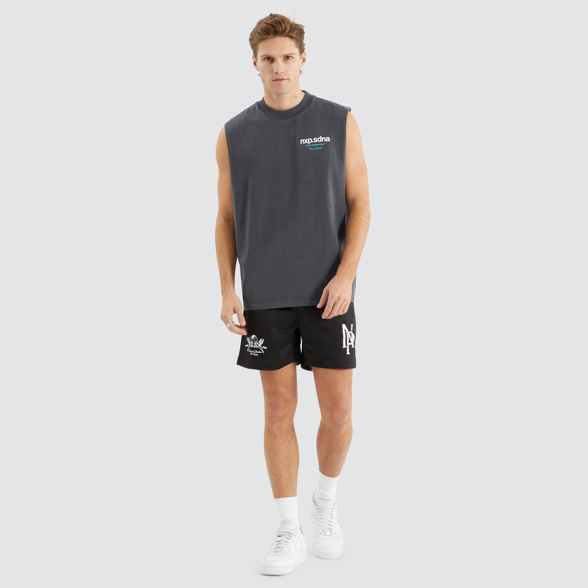 NXP Trigger Mesh Shorts in Jet Black | Neverland Store