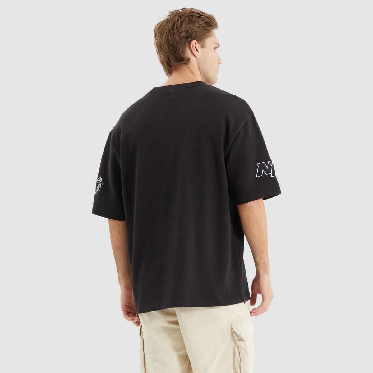 NXP Bounty Loopback Oversized Tee in Jet Black | Neverland Store