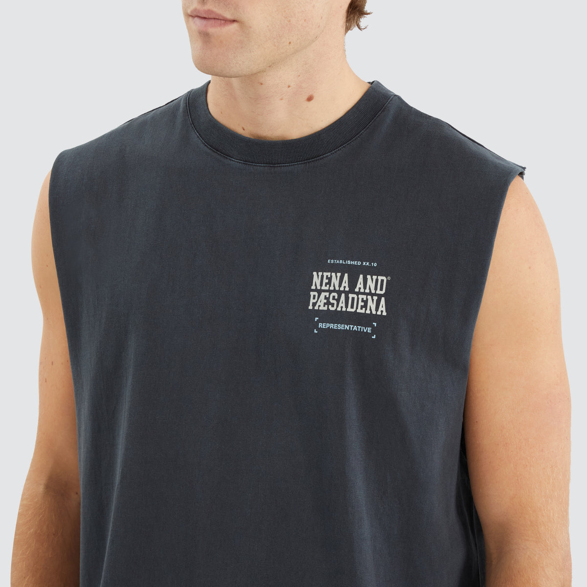 NXP Overtaking Relaxed Muscle Tee in Pigment Black | Neverland Store