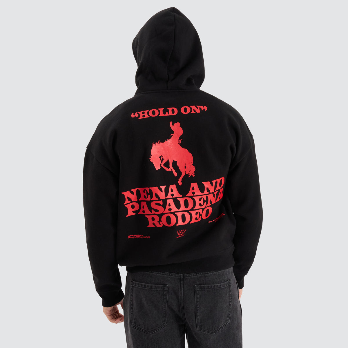 NXP Rodeo Box Fit Hoodie in Jet Black | Neverland Store