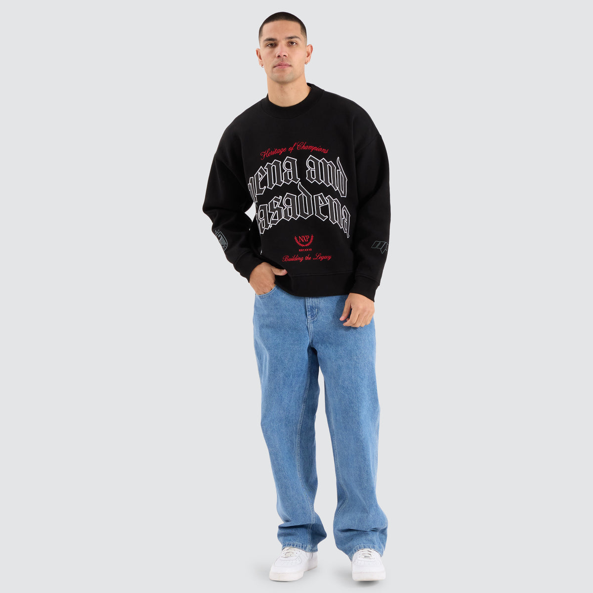 NXP Buyout Box Fit Sweater in Jet Black | Neverland Store