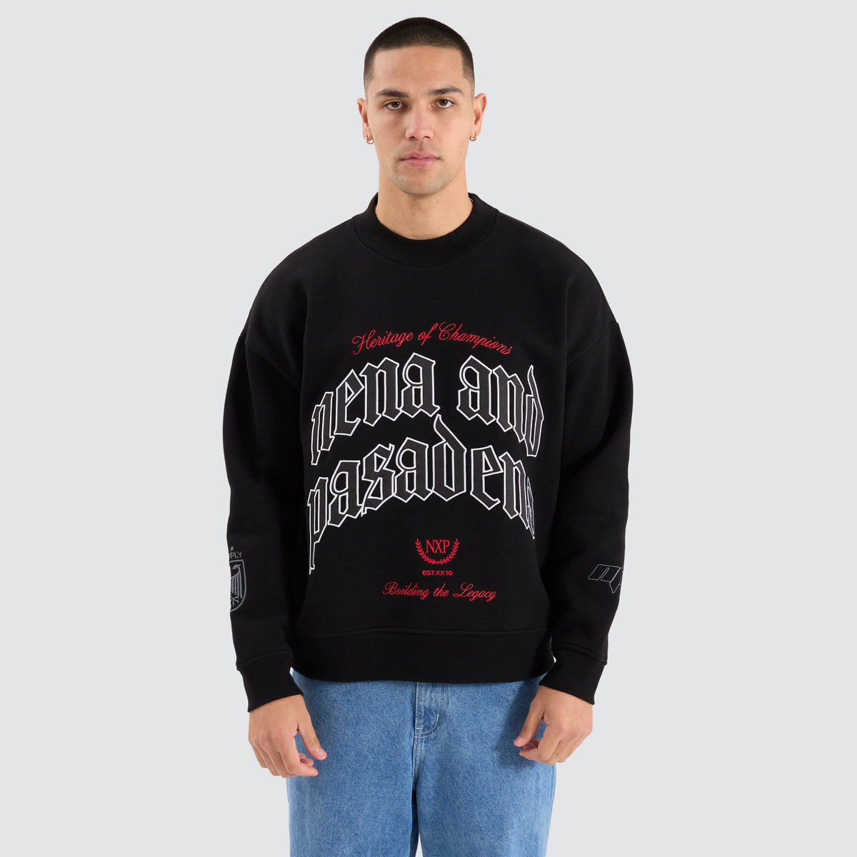 NXP Buyout Box Fit Sweater in Jet Black | Neverland Store