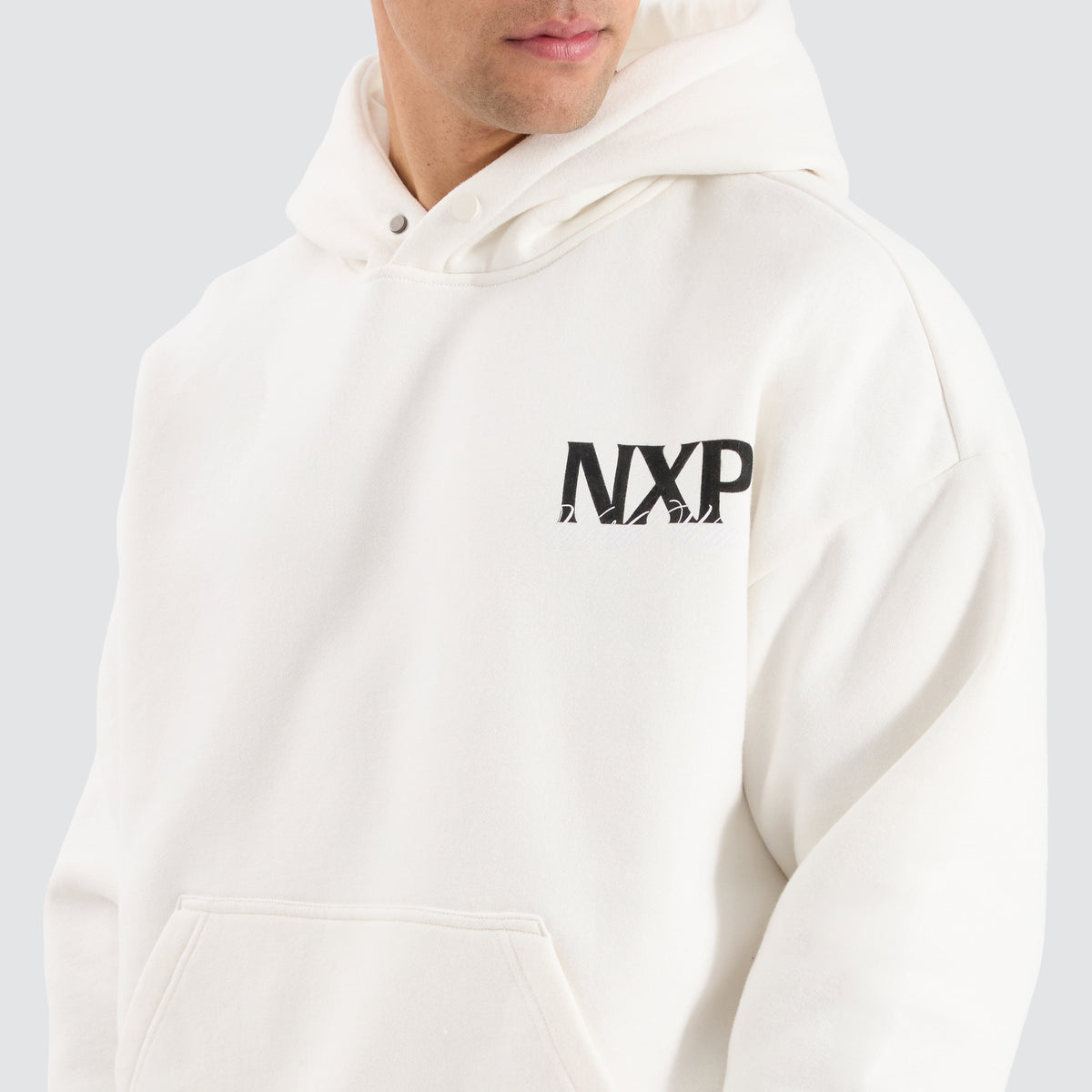 NXP Dexter Box Fit Hoodie in Natural White | Neverland Store
