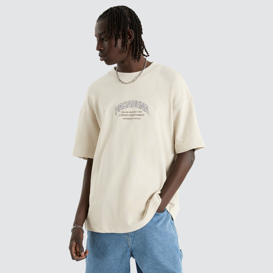 Armour Loopback Raptor Tee Moonbeam | Neverland Store