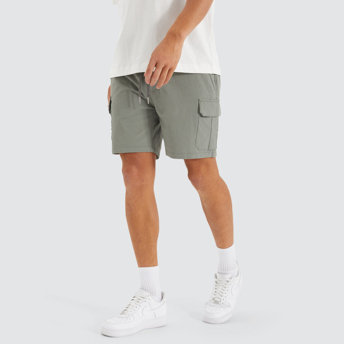 NXP S150 Slim Stretch Cargo Short in Slate Grey | Neverland Store