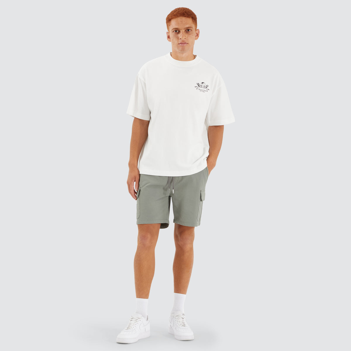 NXP S150 Slim Stretch Cargo Short in Slate Grey | Neverland Store