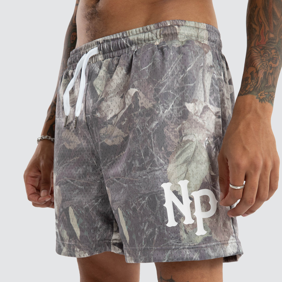 Carved Camo Mesh Trackshort Camo | Neverland Store