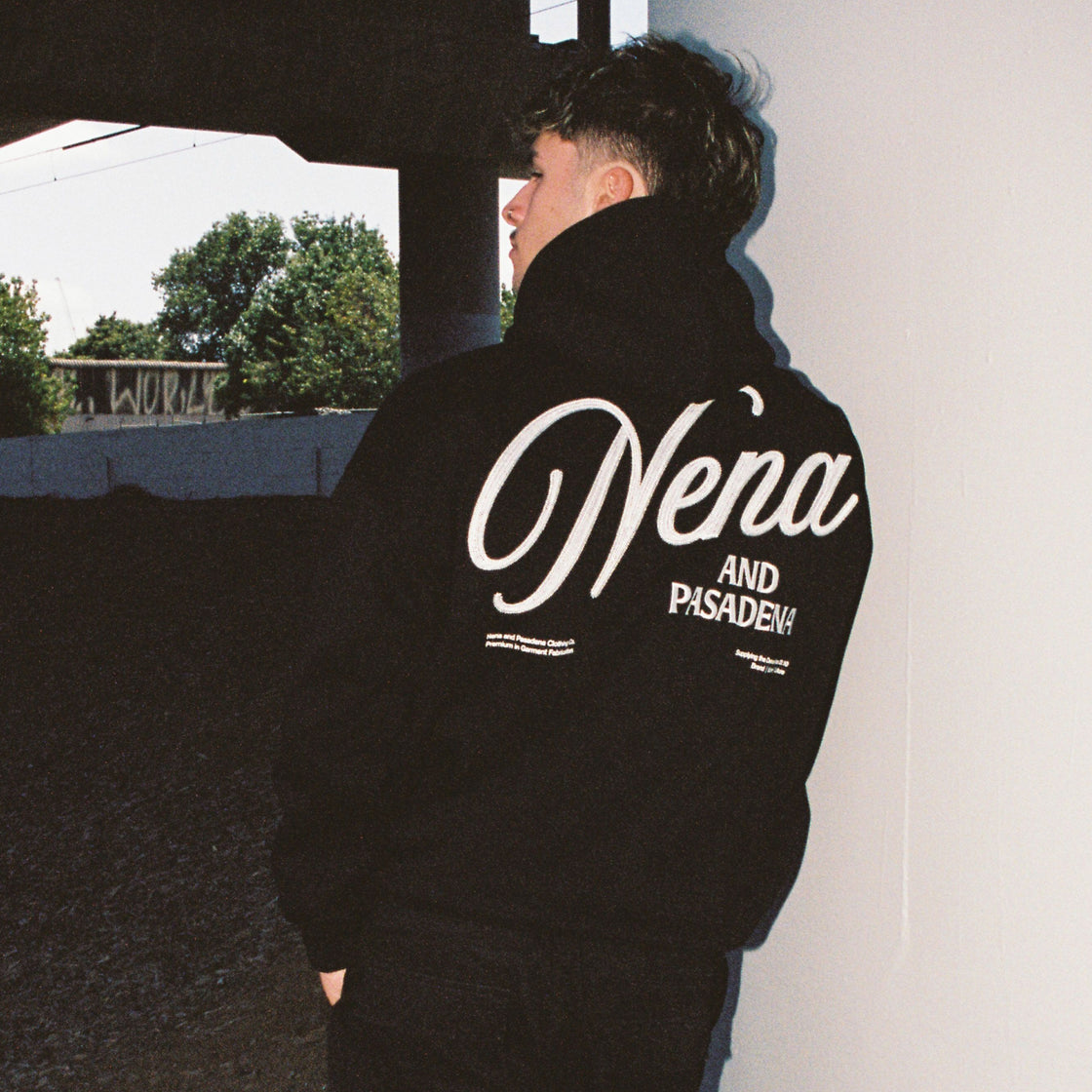 Treaty Box Fit Hoodie in Jet Black | Neverland Store